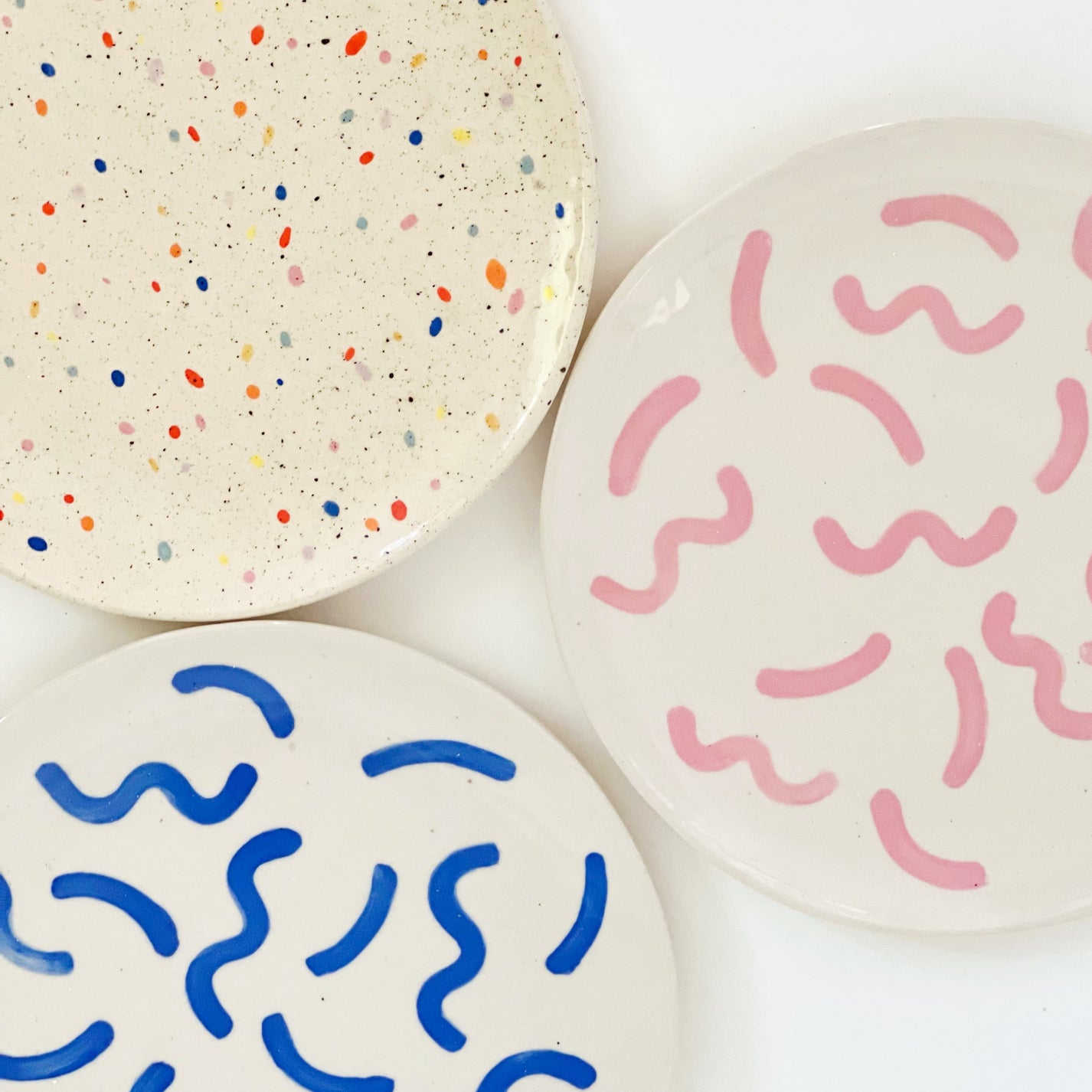Handmade and Hand painted Ceramic Party Plate – O-M Ceramic