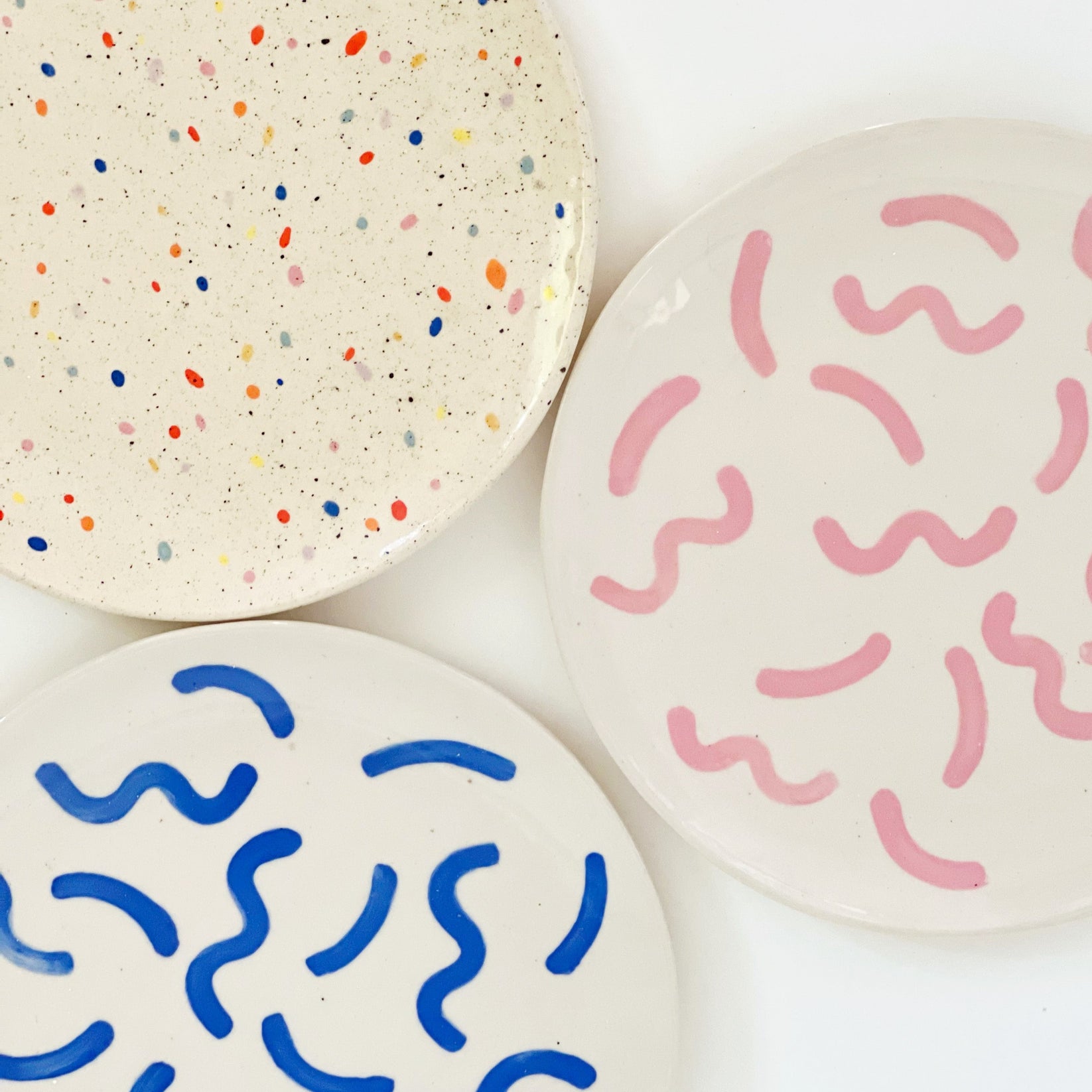 Handmade and Hand painted Ceramic Party Plate – O-M Ceramic
