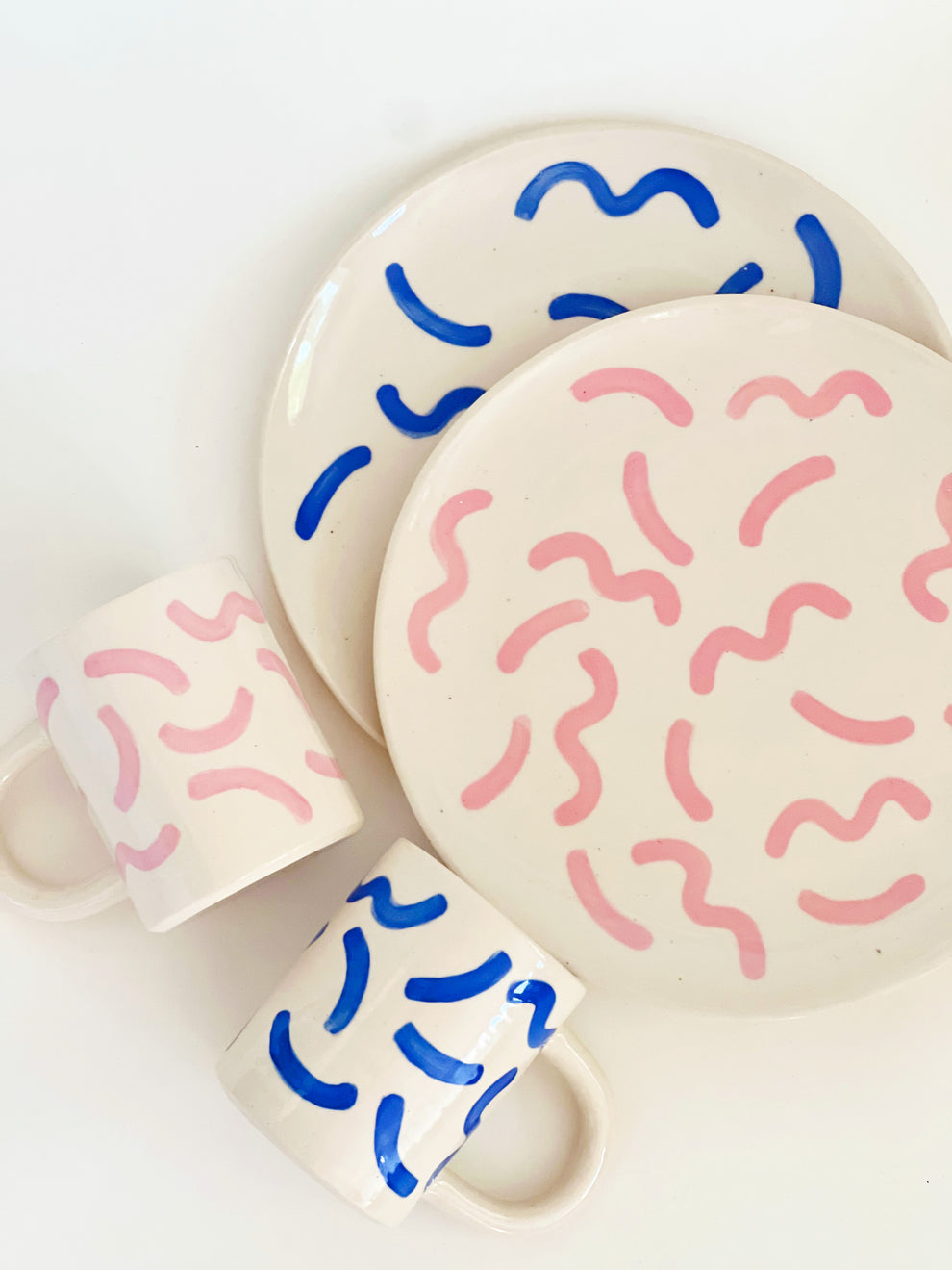 Handmade and Hand painted Ceramic Party Plate – O-M Ceramic