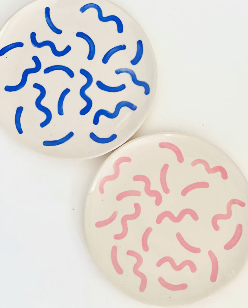 Handmade and Hand painted Ceramic Party Plate – O-M Ceramic