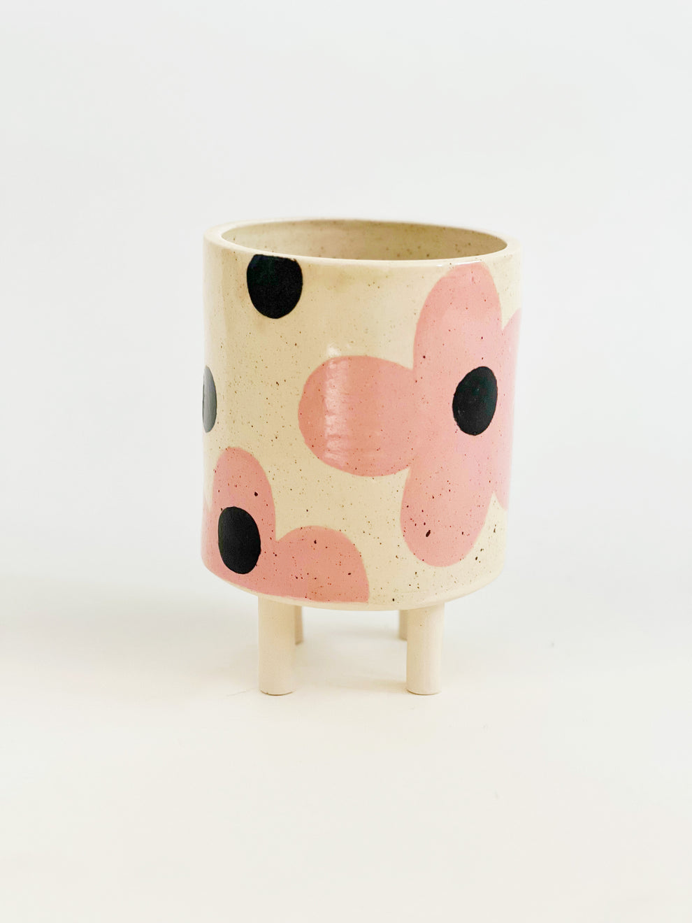 6.5" Handmade and Hand-painted Ceramics Planter Planter – O-M Ceramic
