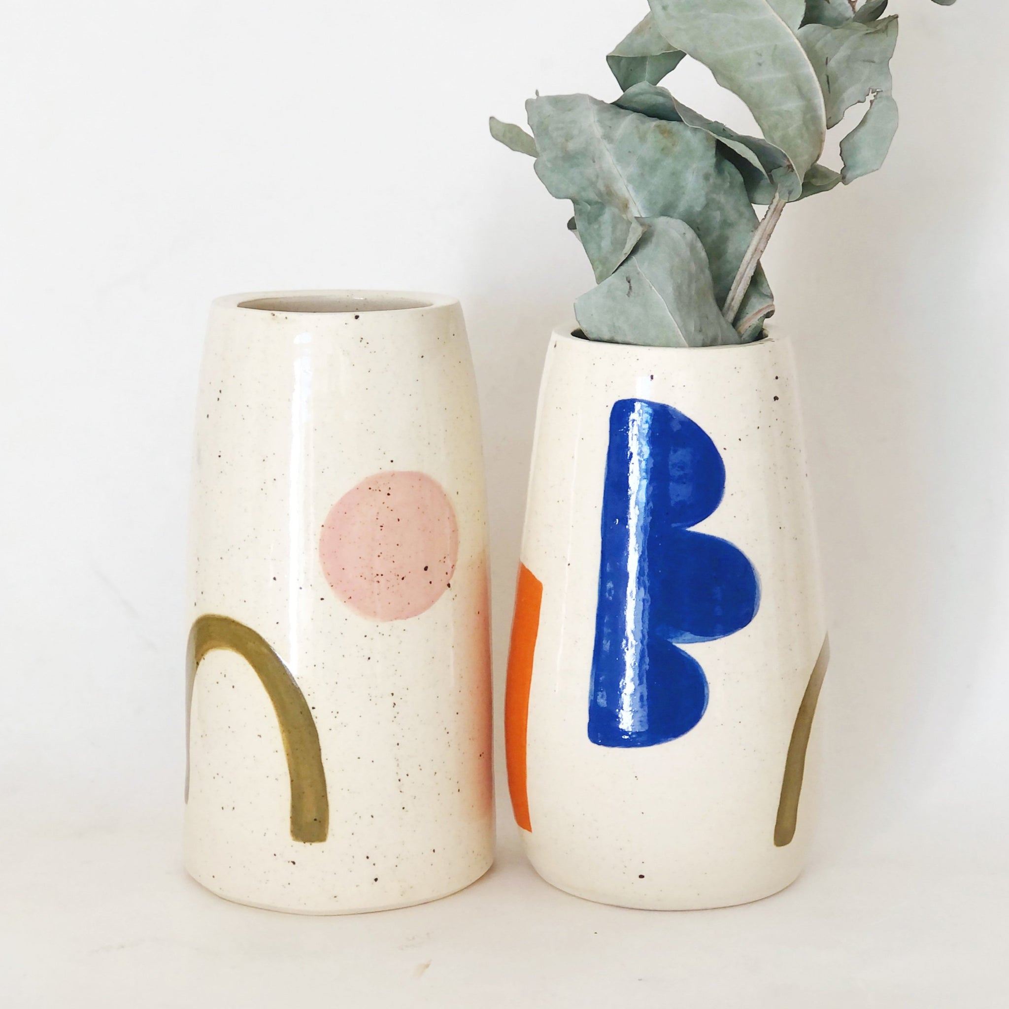 Sprinkles sand and blule mountain vase – O-M Ceramic