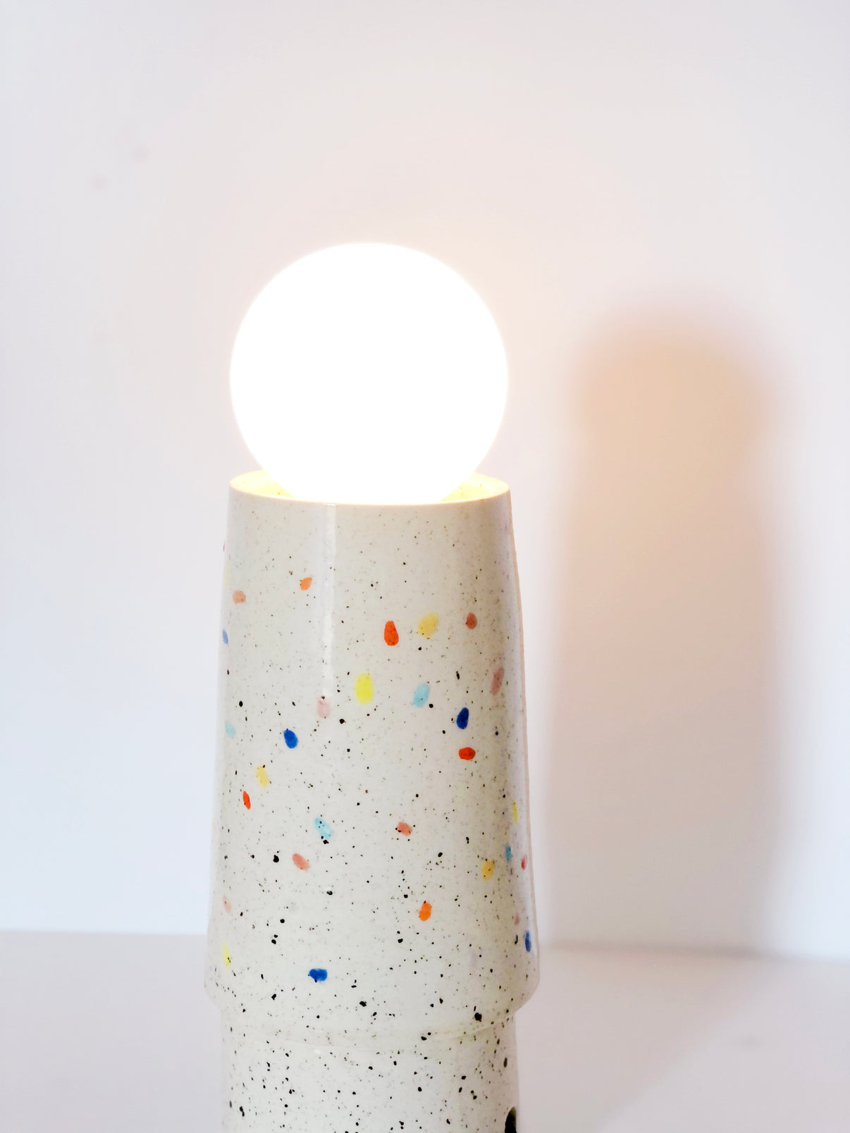 Dimmable Double Sprinkles Table Lamp – O-M Ceramic